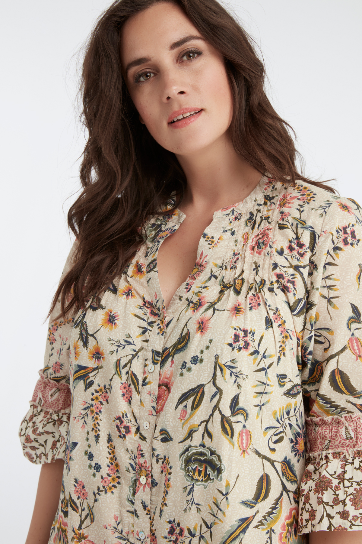 Femmes Robe avec patchwork | MS Mode